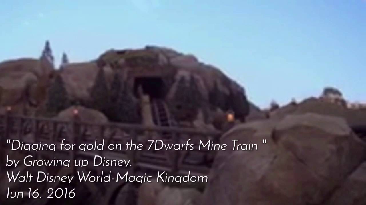 Joal goes digging on the seven dwarfs mine train - YouTube