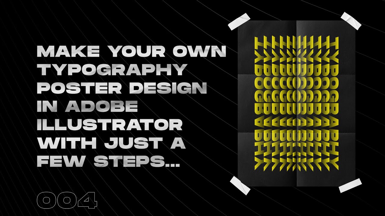 Typography Poster Design in Adobe Illustrator with just a few steps ...
