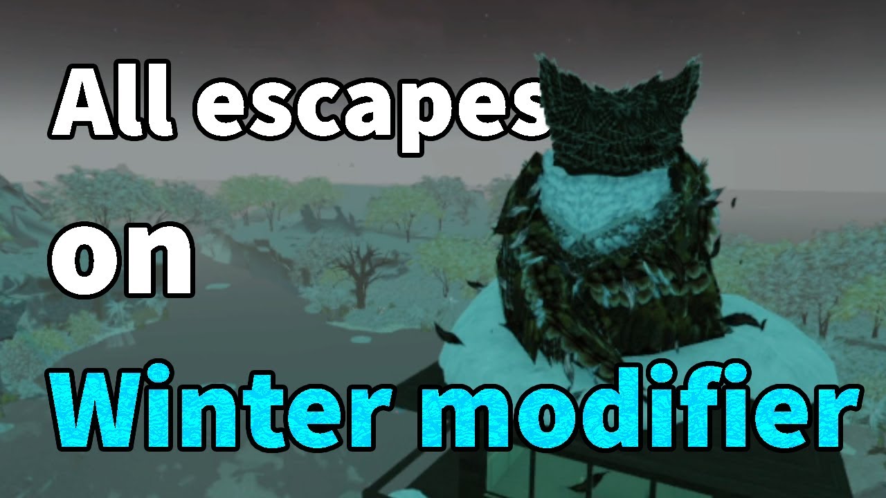 Escaping island on all escapes with Winter 2 modifier in roblox isle ...