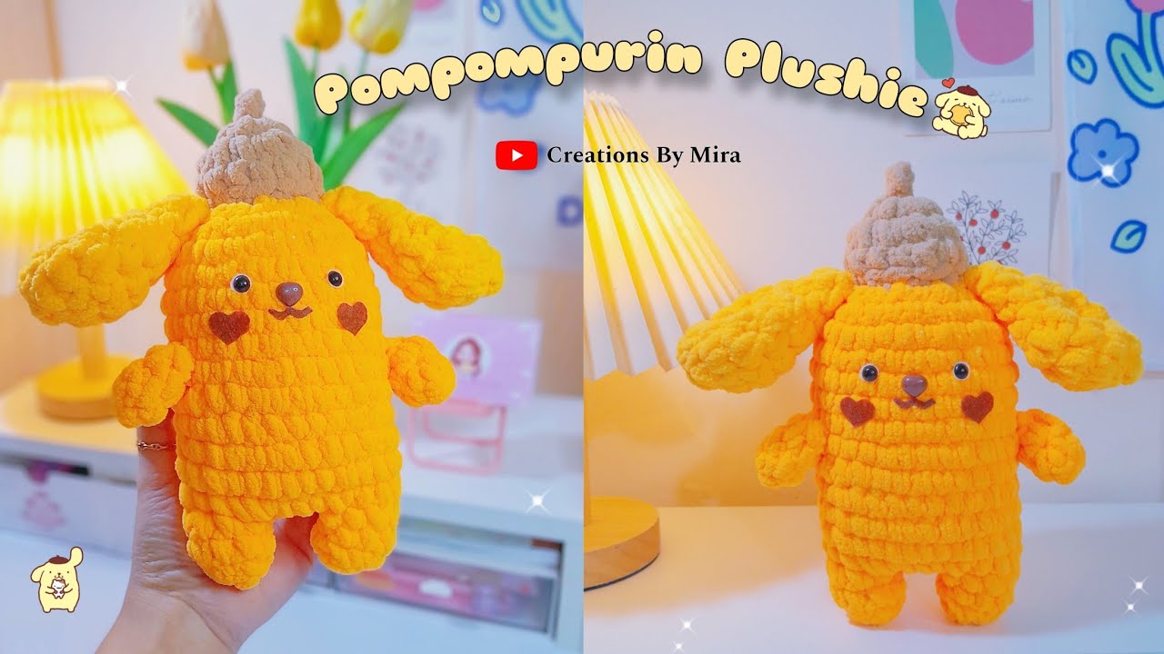 Crochet Pompompurin Plushie Tutorial 🤎 ️|| Cute and Easy Amigurumi ...