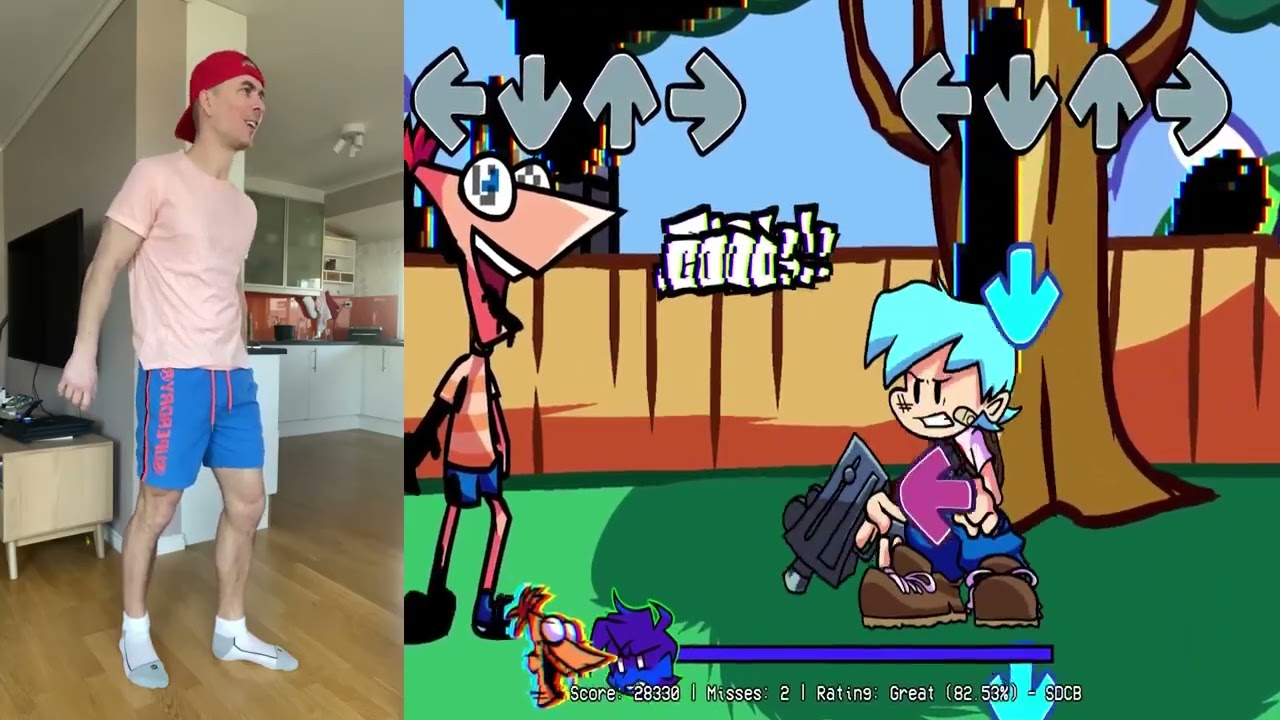 Friday Night Funkin' VS Corrupted Phineas In Real Life - YouTube