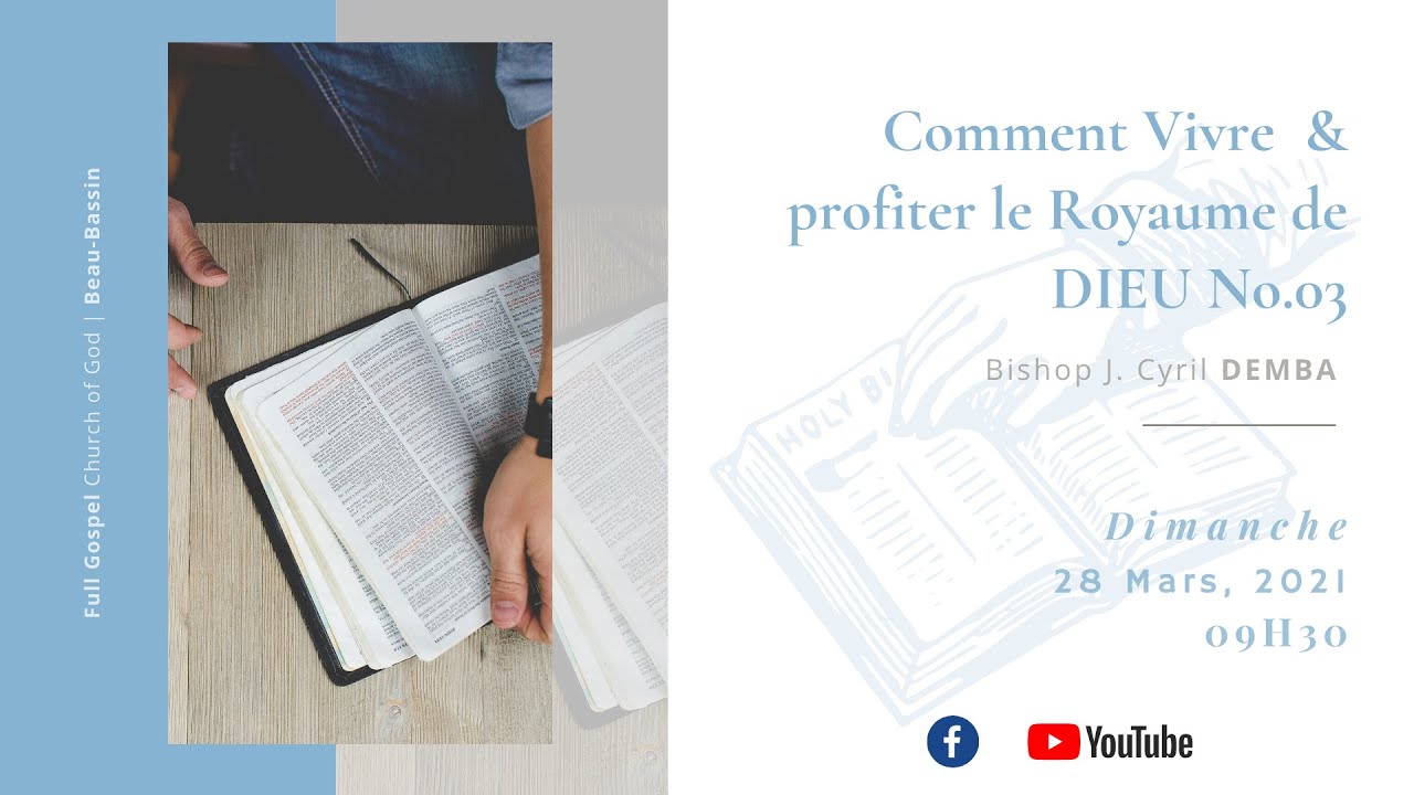 Comment vivre & profiter du Royaume de Dieu No.3| Bishop J. Cyril DEMBA ...