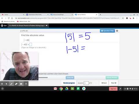 Absolute Value Sixth Grade Math EnVision 2-3 Practice & Problem Solving ...