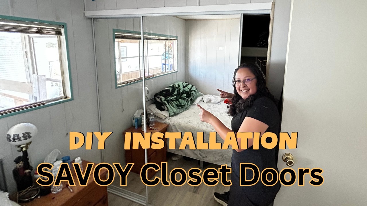 HOW TO INSTALL A SLIDING CLOSET DOOR - SAVOY Door from Home Depot -TRICKS REVEALED FOR EASY ...