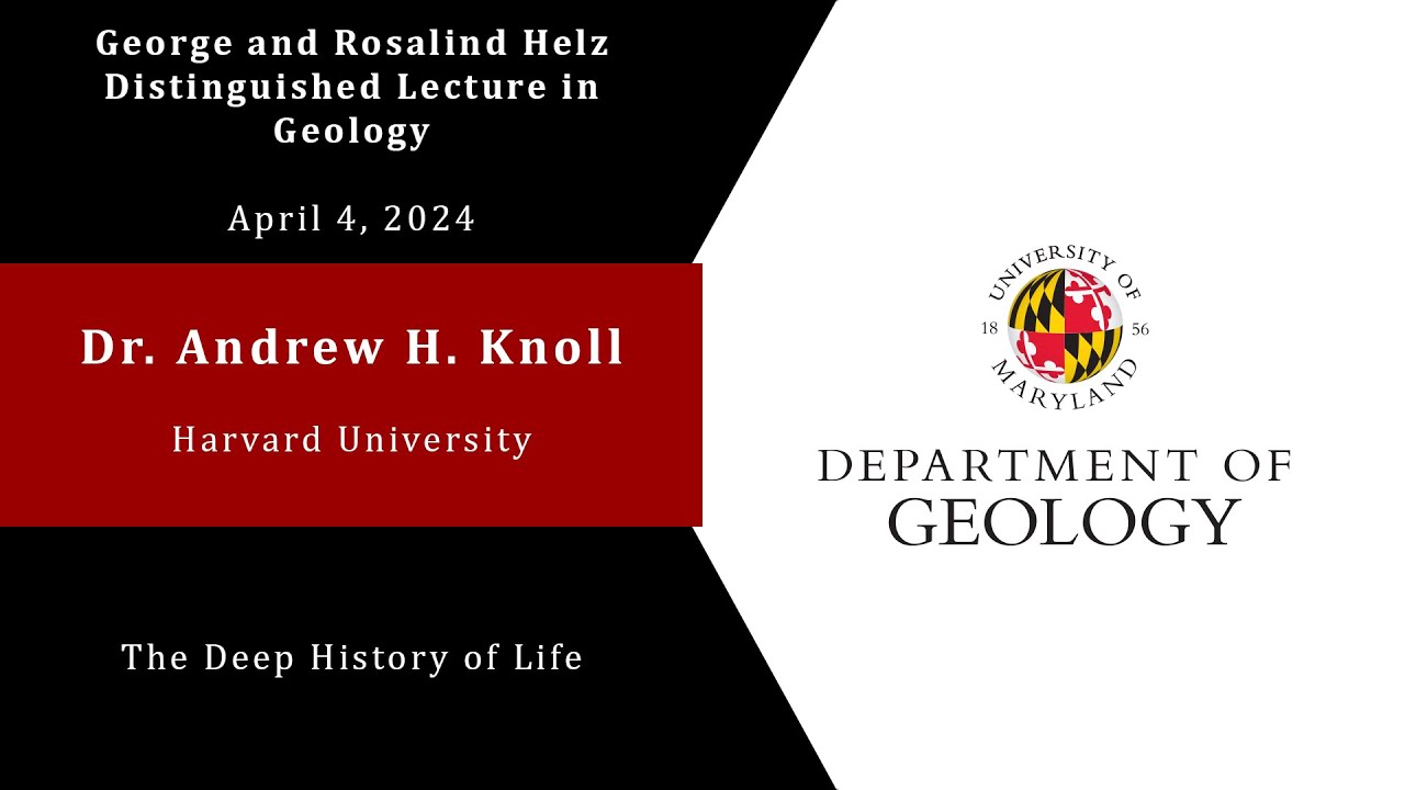 Helz Lecture - Andrew H. Knoll from Harvard University - 4/4/24 - YouTube
