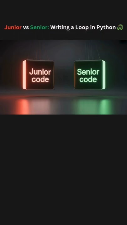 💻 Junior 👶 vs Senior 🧠 Writing a Loop in Python 🐍 | Clean Code Battle ⚔️! #ytshorts #shorts # ...