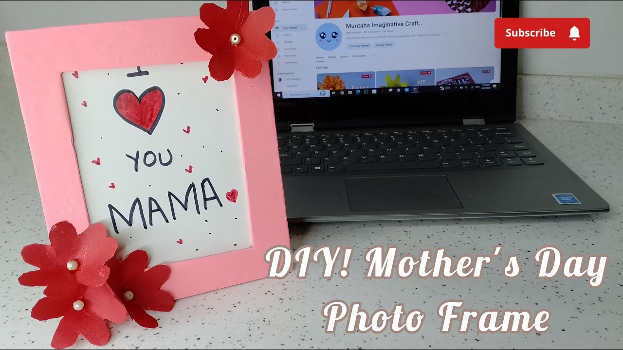 😍 Beautiful Photo Frame Making | ️Mother's Day Photo Frame | Mother's ...