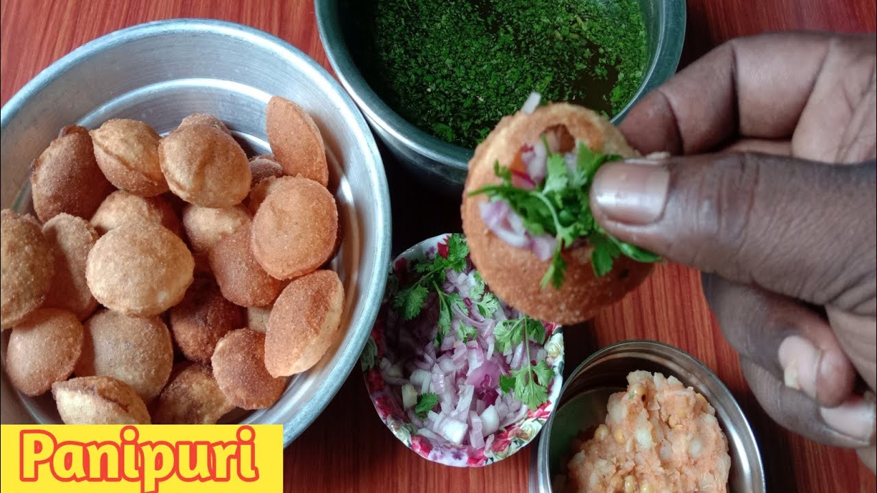 Pani puri II Home made panipuri II pani puri Tamil II பானி பூரி II ...