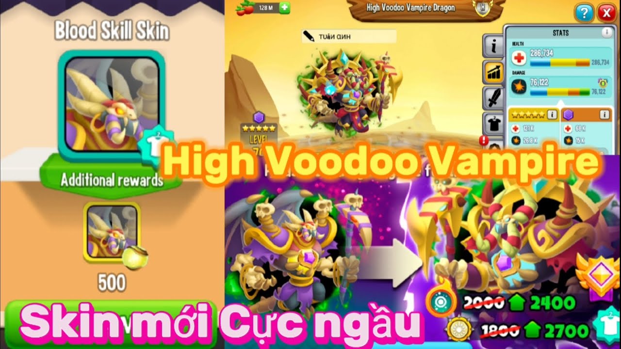 Nhận skin mới của High Voodoo Vampire Cực đẹp cực mạnh - YouTube