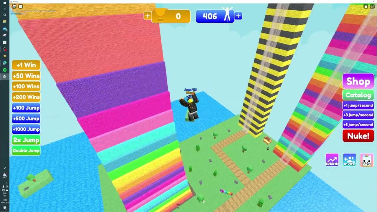 playing roblox + 1 jump every second - YouTube