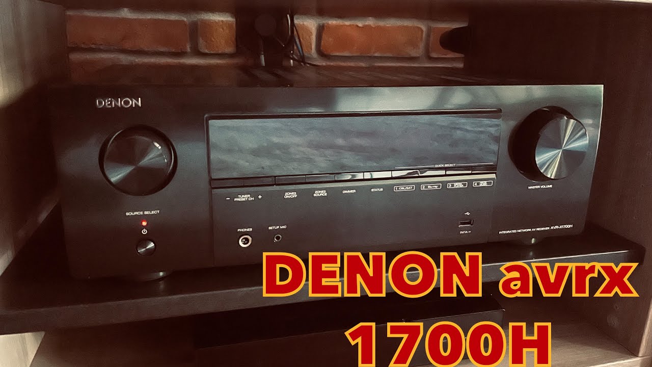 Denon AVR-X 1700H unboxing and test with Klipsch RP 6000F - YouTube