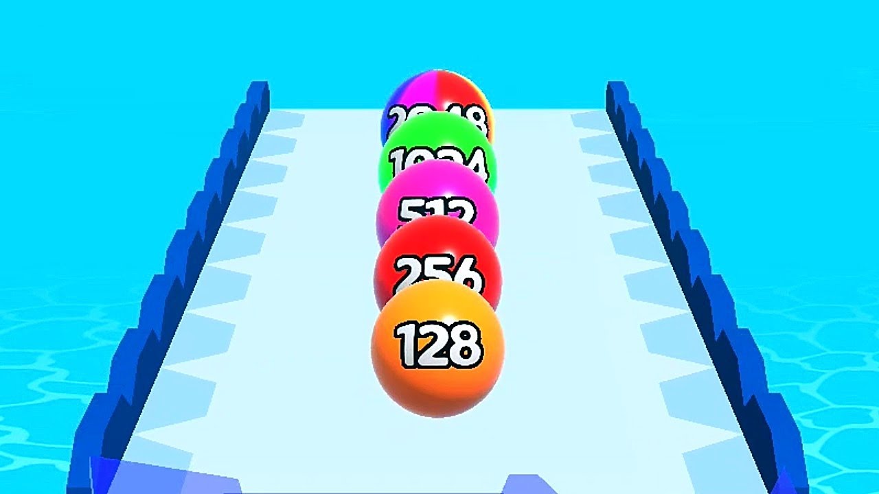 Numbers Ball Run Challenging Game Part 2 android, ios #ballrun2048 ...