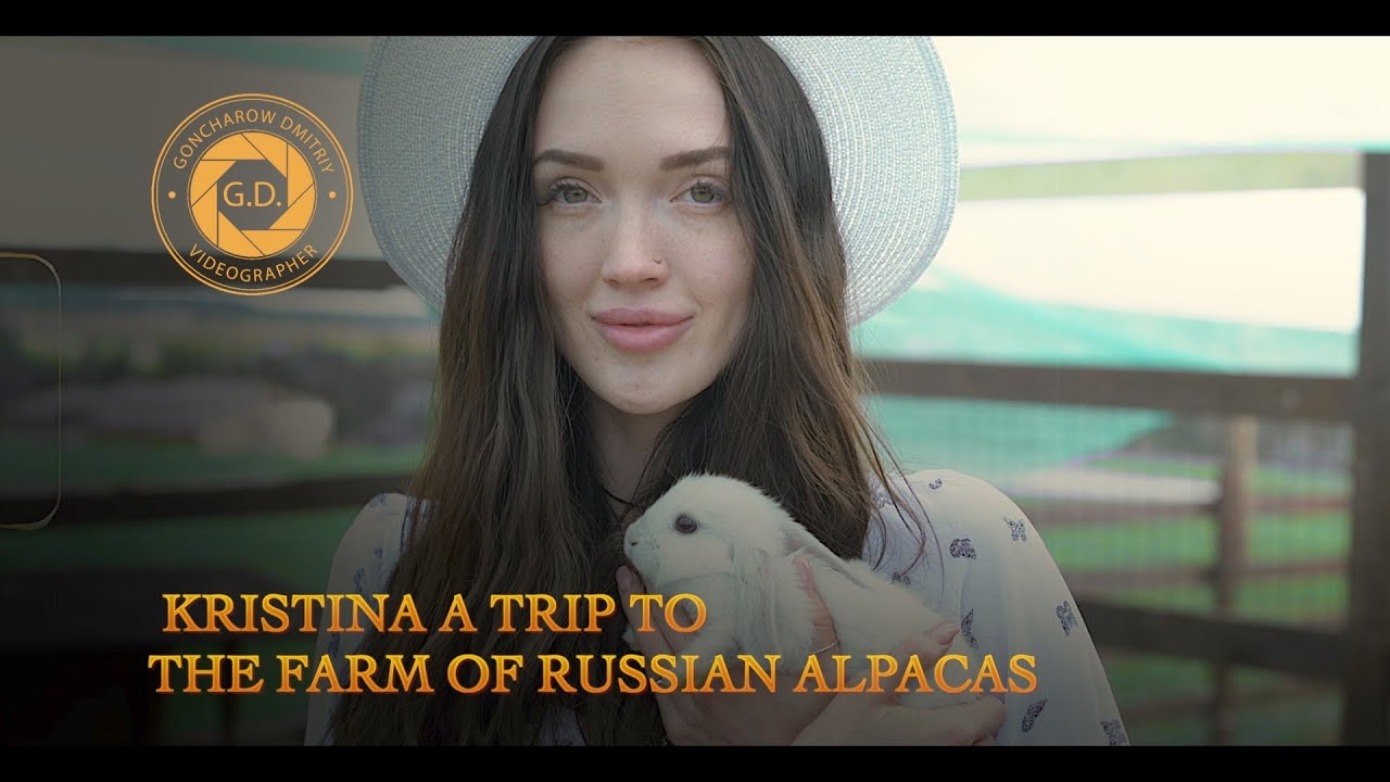 Kristina a trip to the farm of Russian alpacas - YouTube