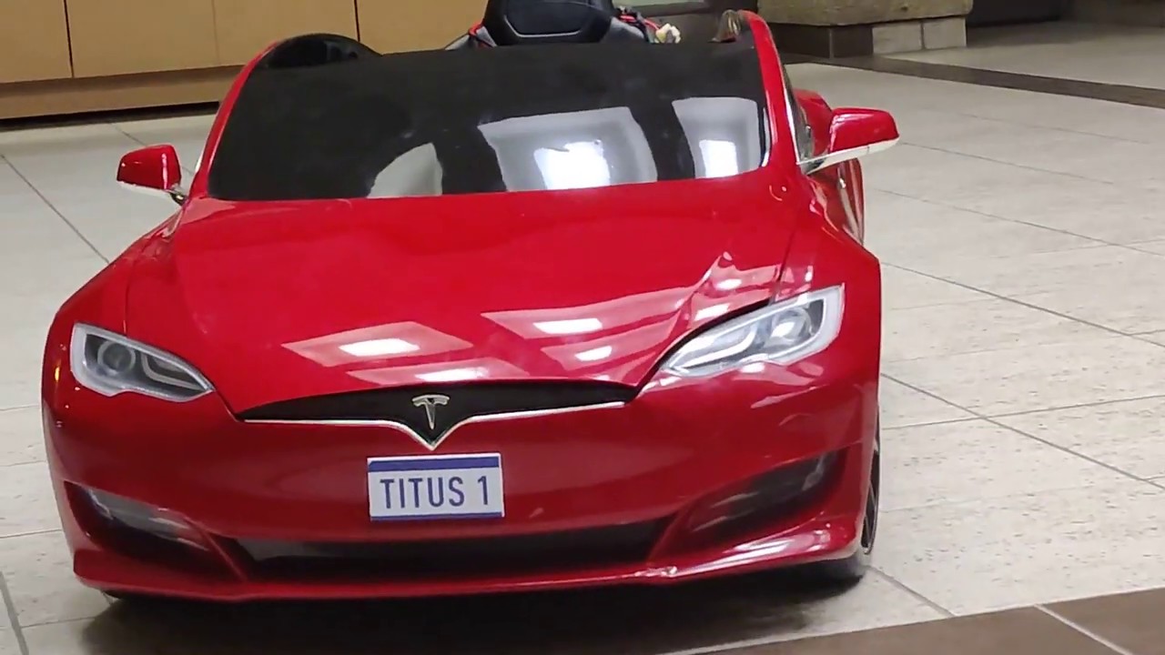 Tetra Tesla Ride-on Car Demo - YouTube