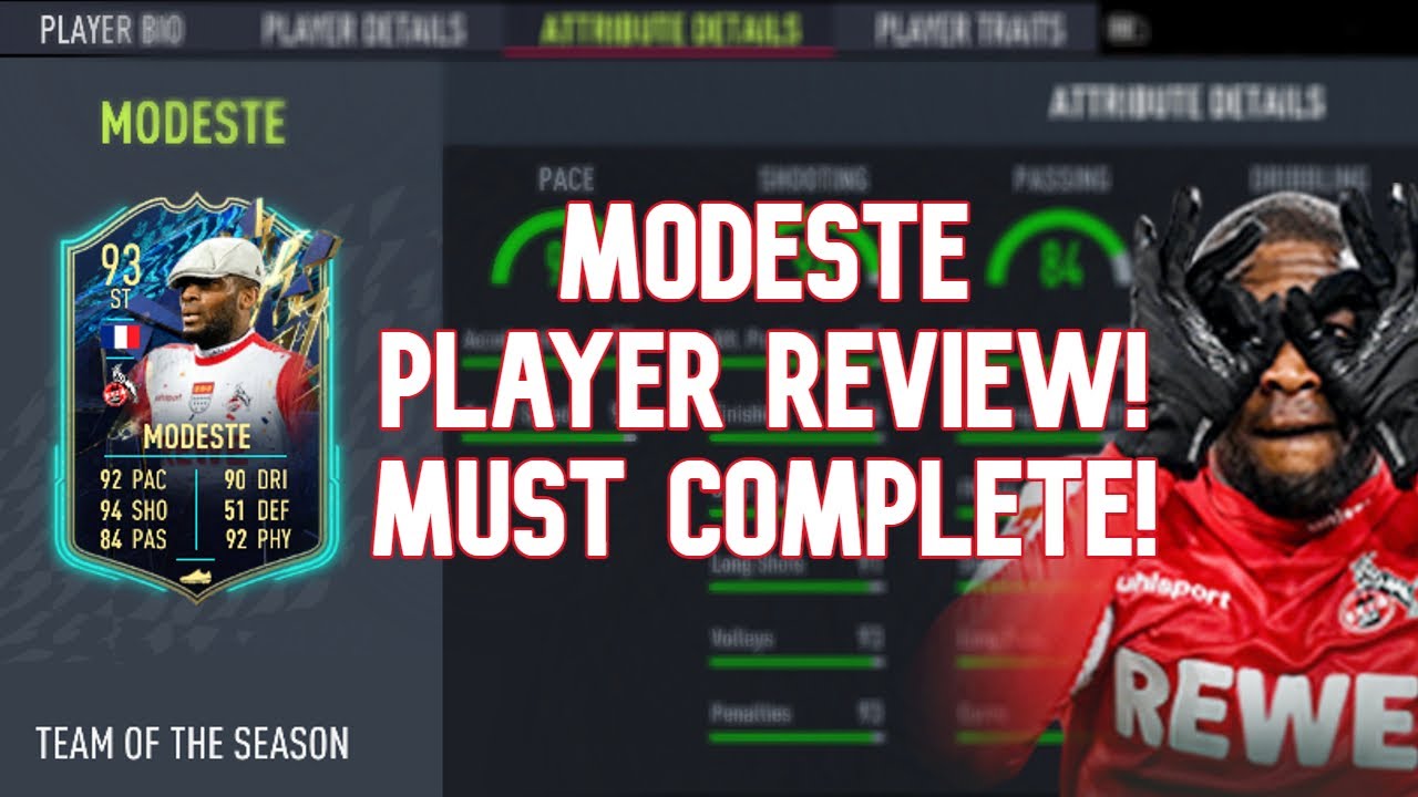 MUST COMPLETE SBC! FIFA 22 - 93 TOTS MODESTE SBC PLAYER REVIEW - YouTube