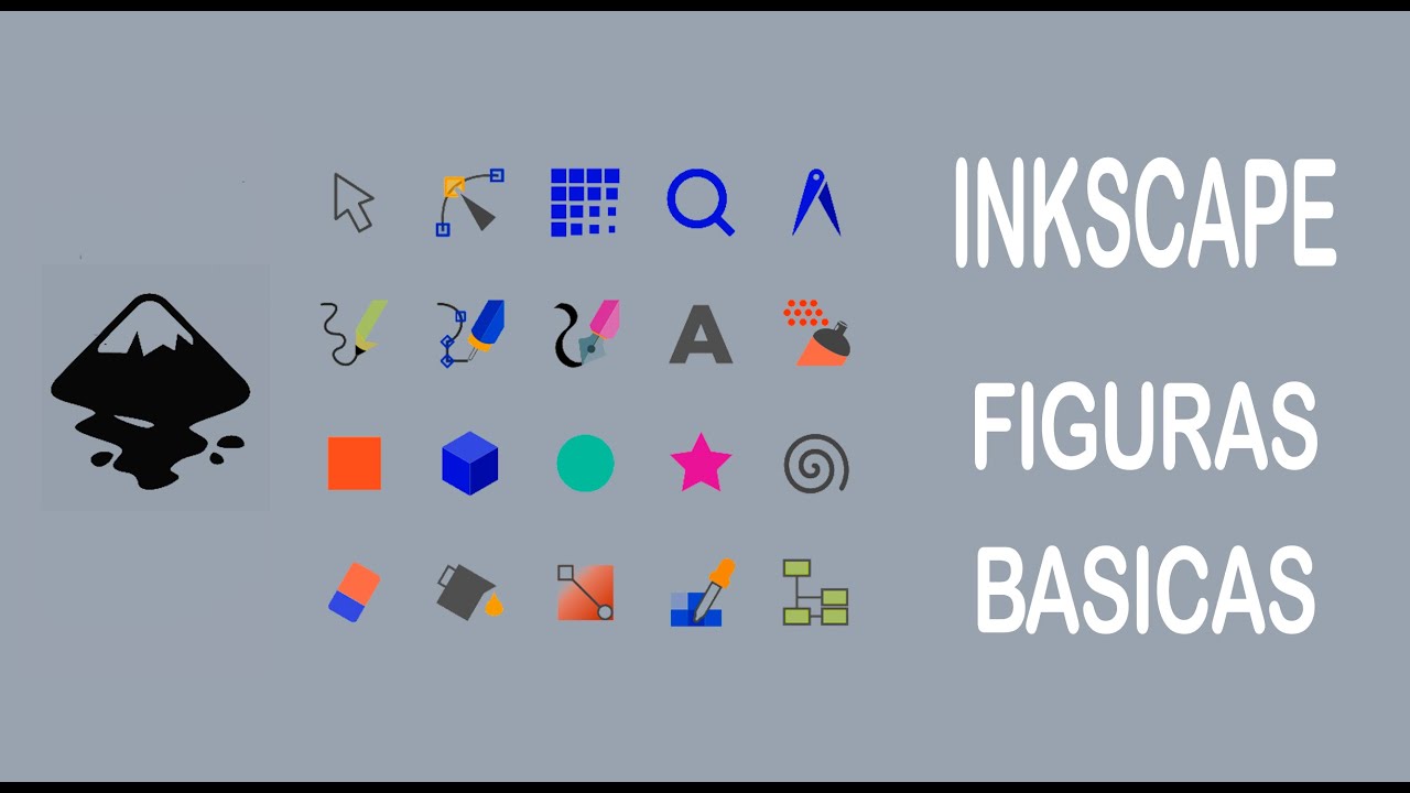Inkscape tutorial Comenzar a dibujar formas básicas - YouTube