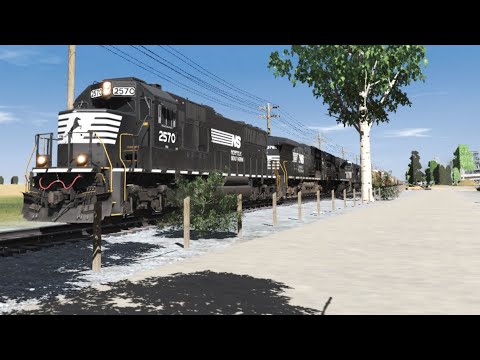 Trainz Runby: NS SD70 2570 Leads a Manifest on the NS Sandusky District - YouTube