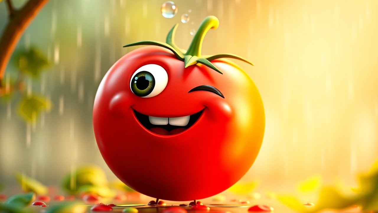 🍅🎶 Tommy the Tomato | A Fun & Tasty Poem for Kids | Healthy Eating ...