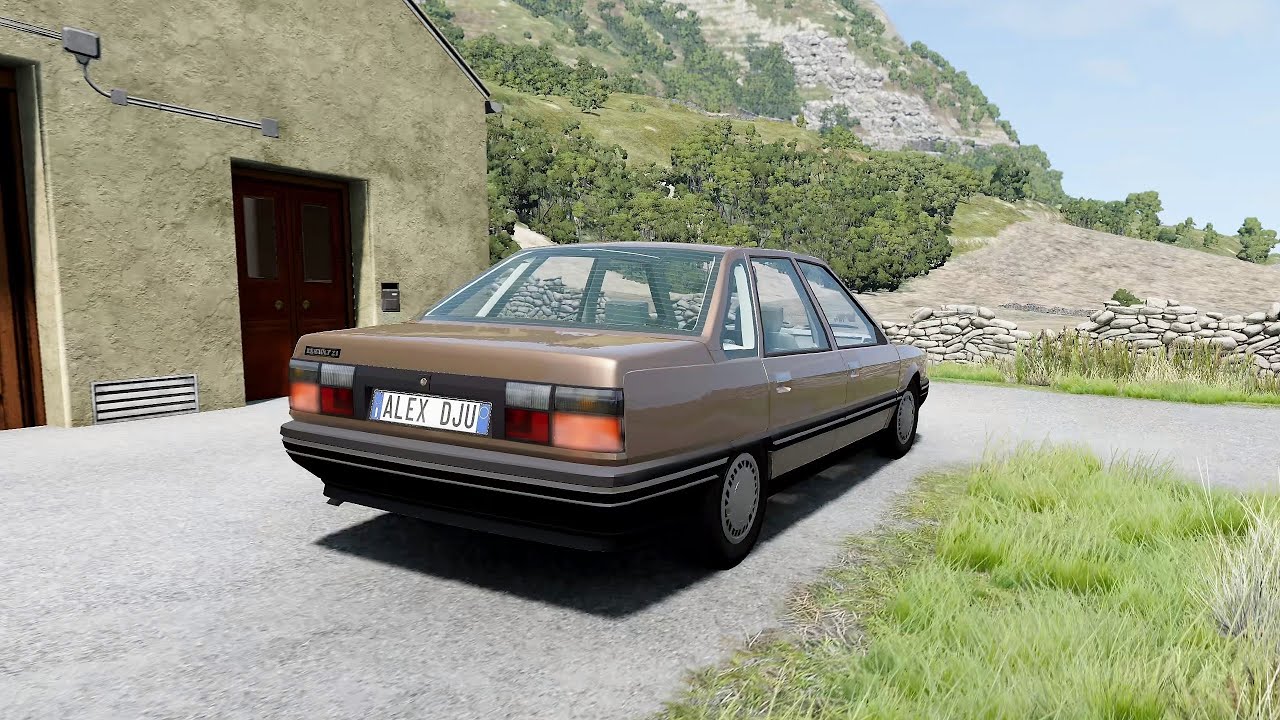 BeamNG.drive - Renault 21 1.7L 1986 - Car Show Test Drive Crash . - YouTube
