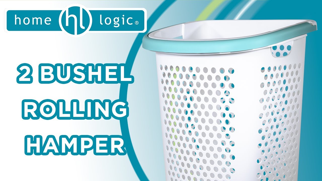 Home Logic® 2-Bushel Rolling Hamper - Product Video - YouTube