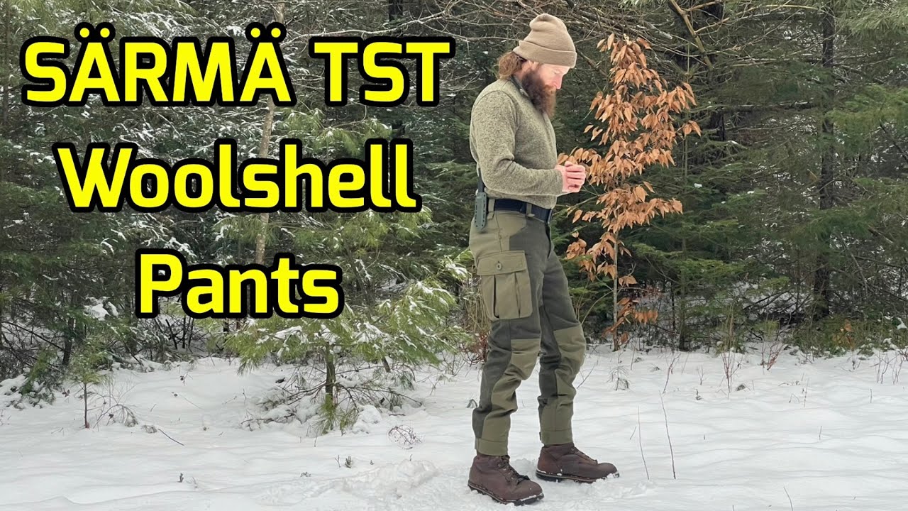 SÄRMÄ TST Woolshell Pants VARUSTELEKA wool tactical cold weather gear - YouTube