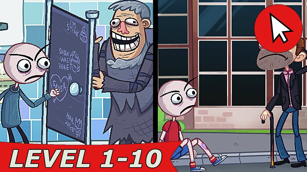Troll Face Quest TV Shows Level (1-10) Walkthrough - YouTube