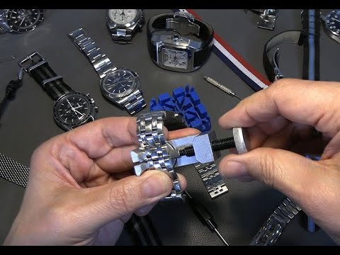 How to change and adjust most watch straps - YouTube