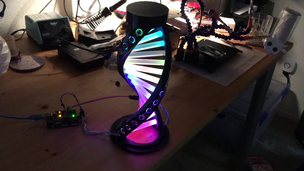 Double Helix Lamp - YouTube