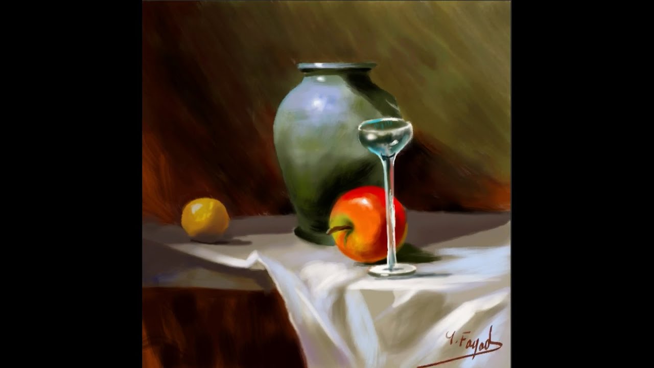 Digital Art Painting Step By Step Still Life Using Artflow By Yasser ...