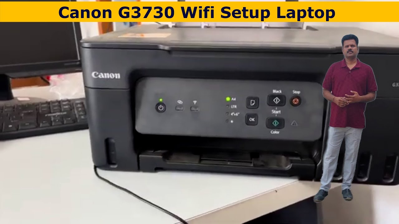 how to connect wifi printer Canon G3730 Wifi Setup Laptop Canon G3730 ...