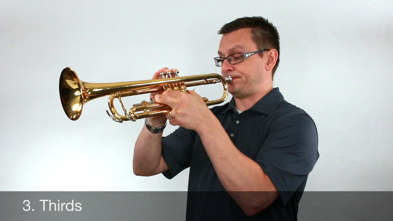 Concert F Minor BASIC Trumpet Scale Study - YouTube
