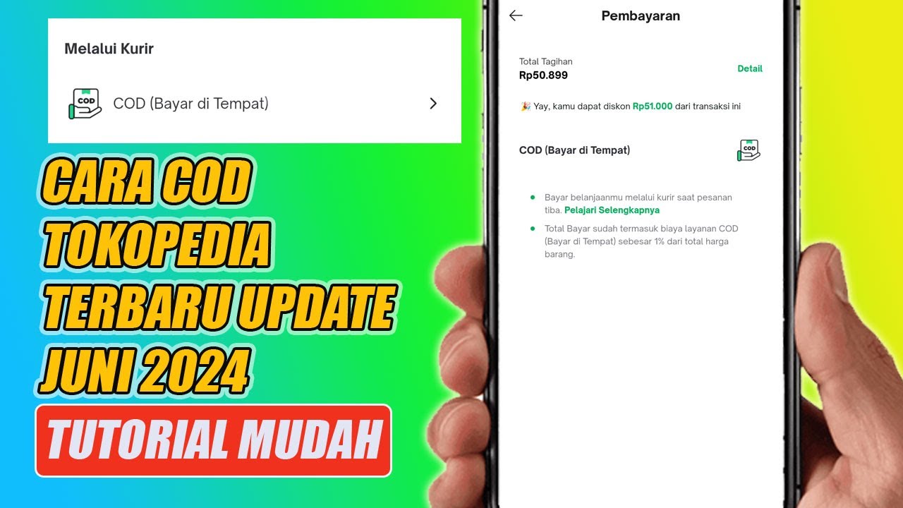 Cara COD / Bayar di tempat Tokopedia Terbaru Update Juni 2024 - YouTube