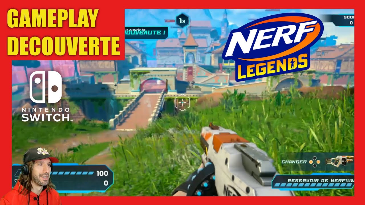 NERF LEGENDS SWITCH - GAMEPLAY DECOUVERTE - YouTube