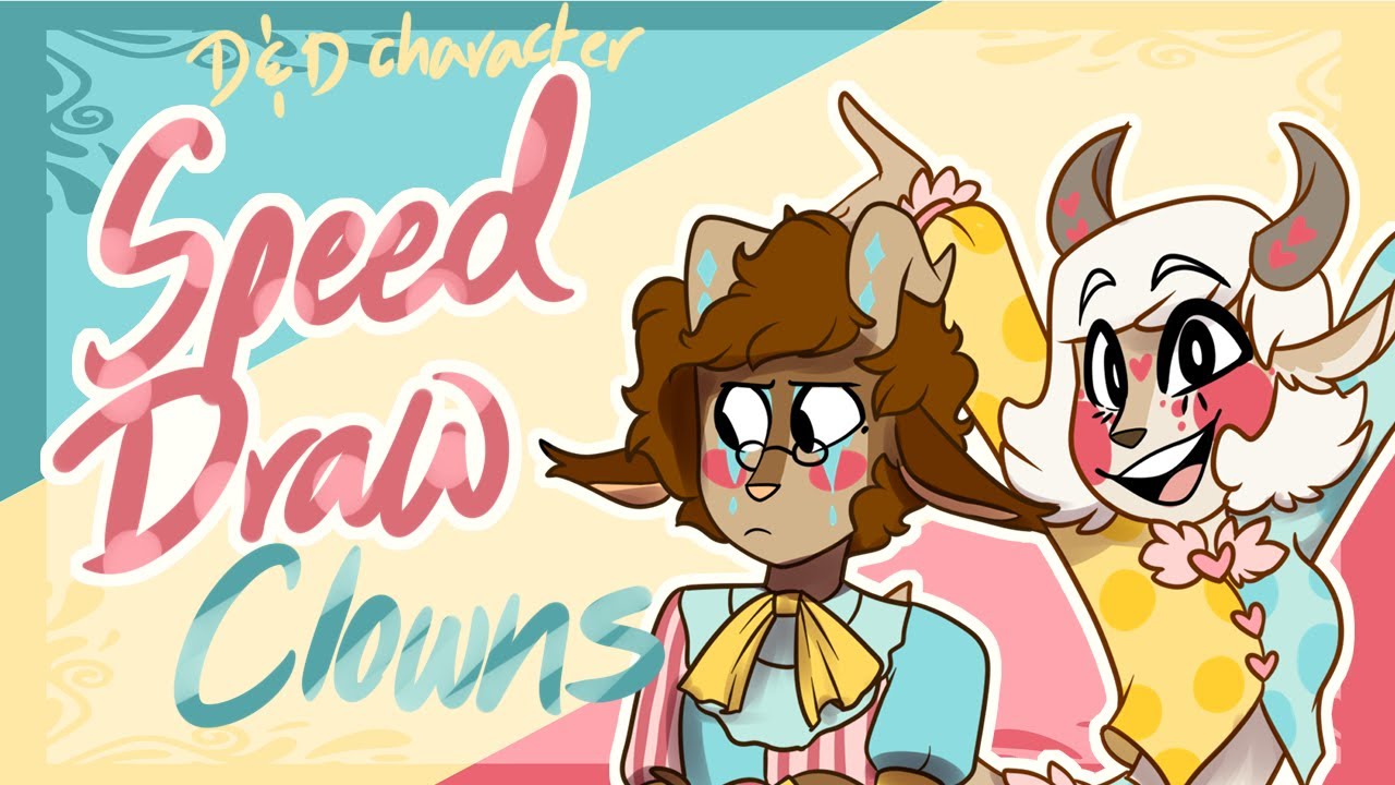 D&D characters SPEED DRAW: Clowns - YouTube