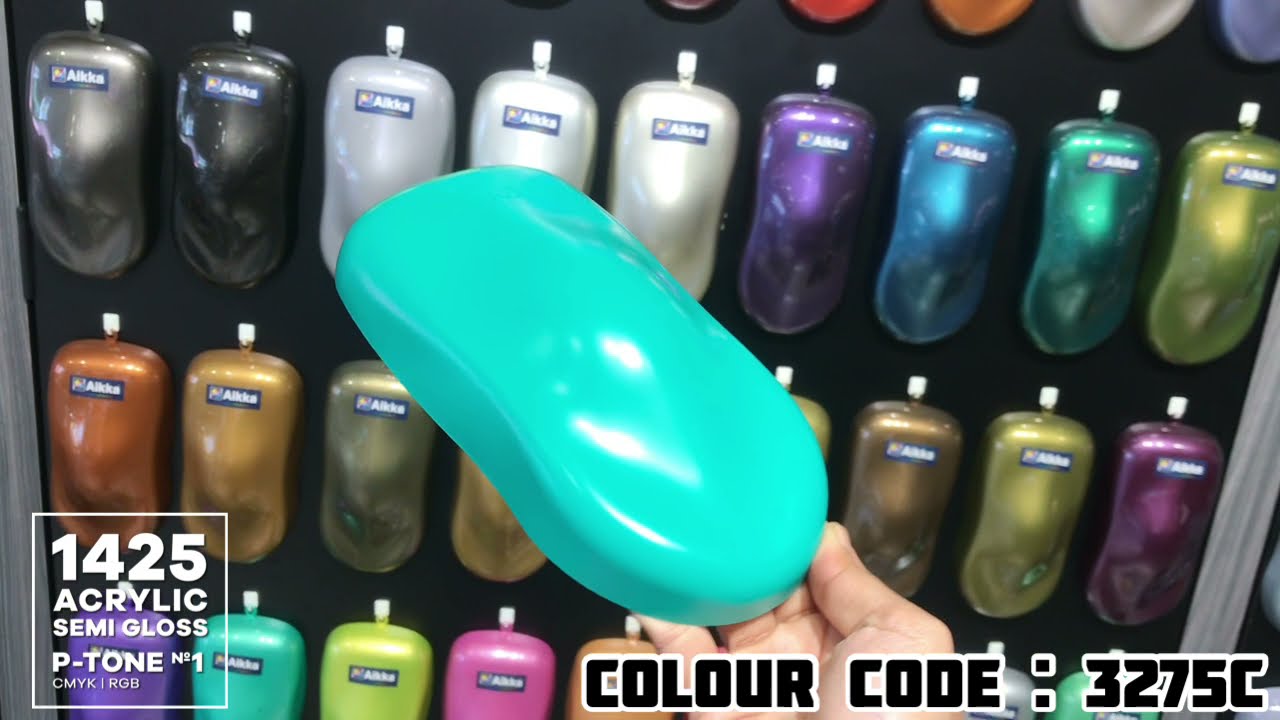 Aikka Pantone 3275C Colour for car Spray Painting - 3275C - YouTube