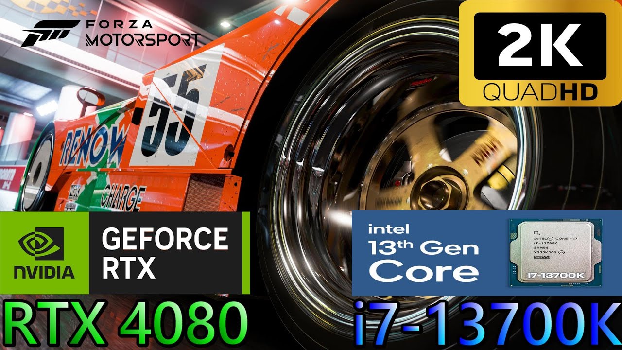 Forza Motorsport RTX 4080 i7 13700K 1440p Ultra Settings RT OFF - YouTube