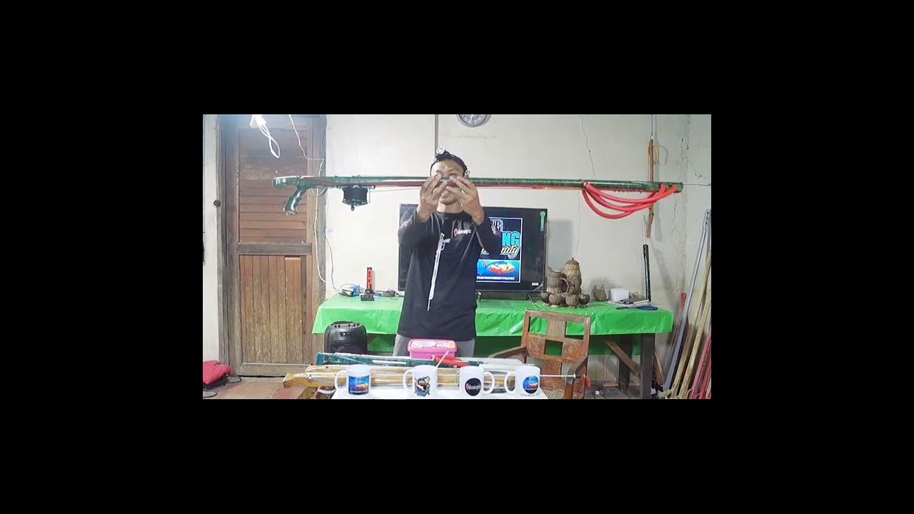 DIY / speargun how to load and rig your 130cm Ideatopia Speargun - YouTube