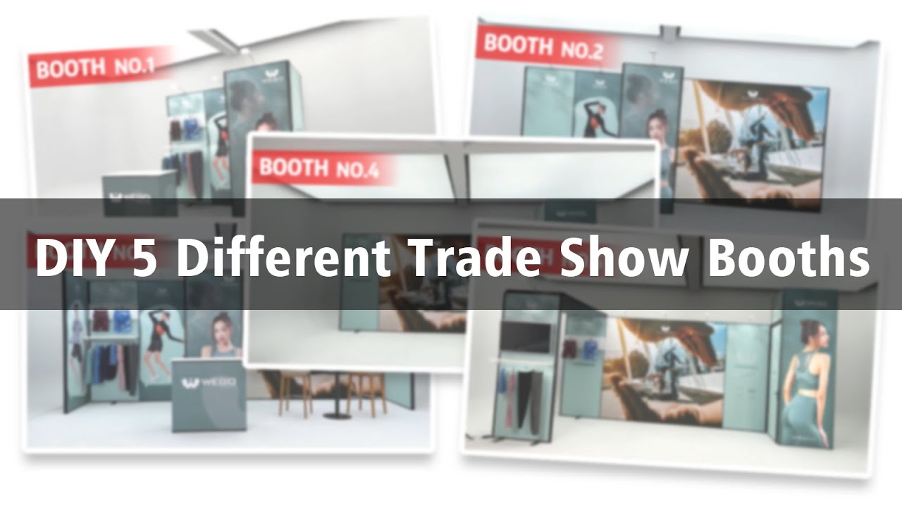 DIY trade show booth by yourself(easy) - YouTube