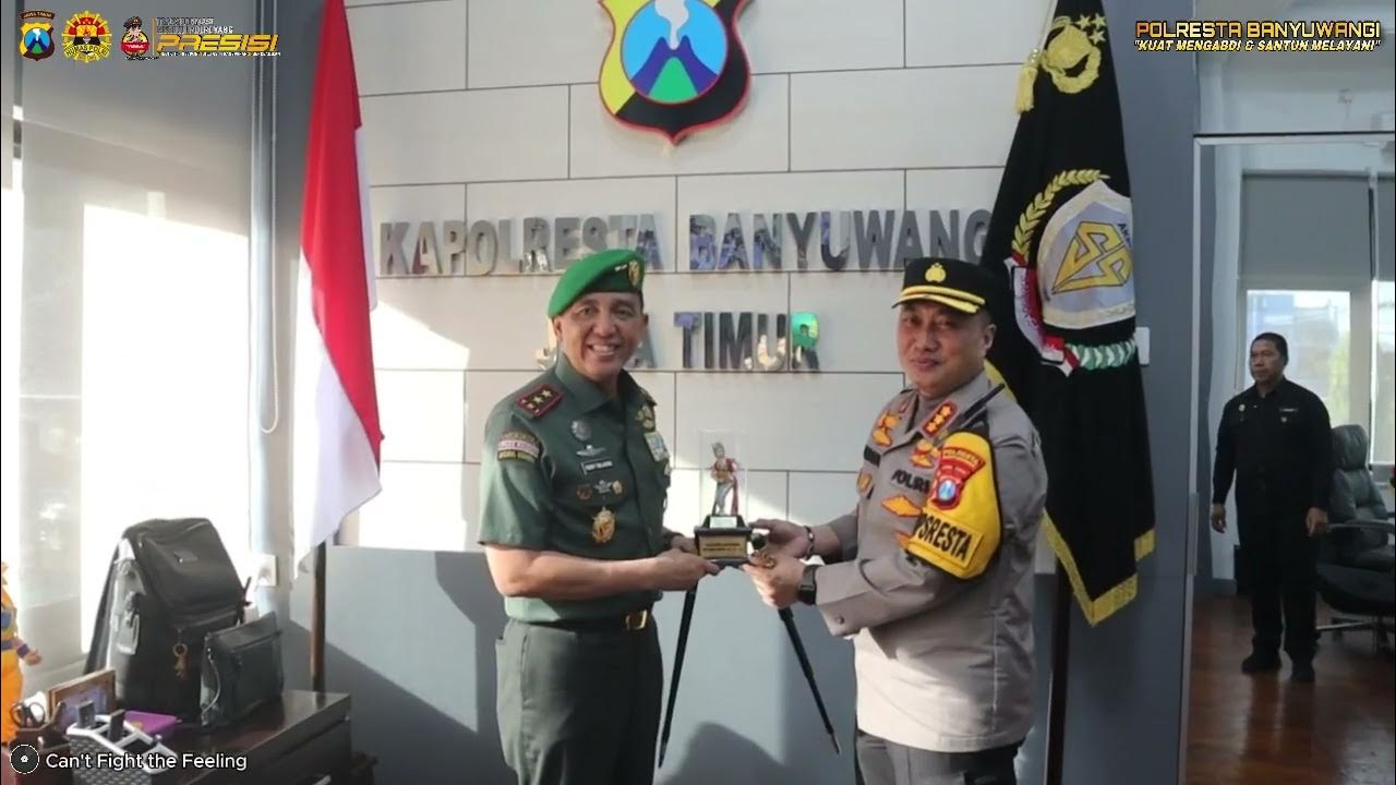 Kunjungan Kerja Pangdam V/ Brawijaya di Mapolresta Banyuwangi - YouTube