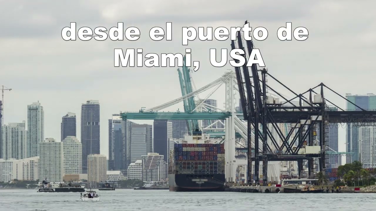 Consolidado marítimo desde #Miami #USA a #Santiago #Chile - YouTube