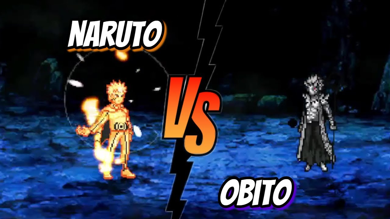 Naruto Vs Obito naruto fights / mugen - YouTube