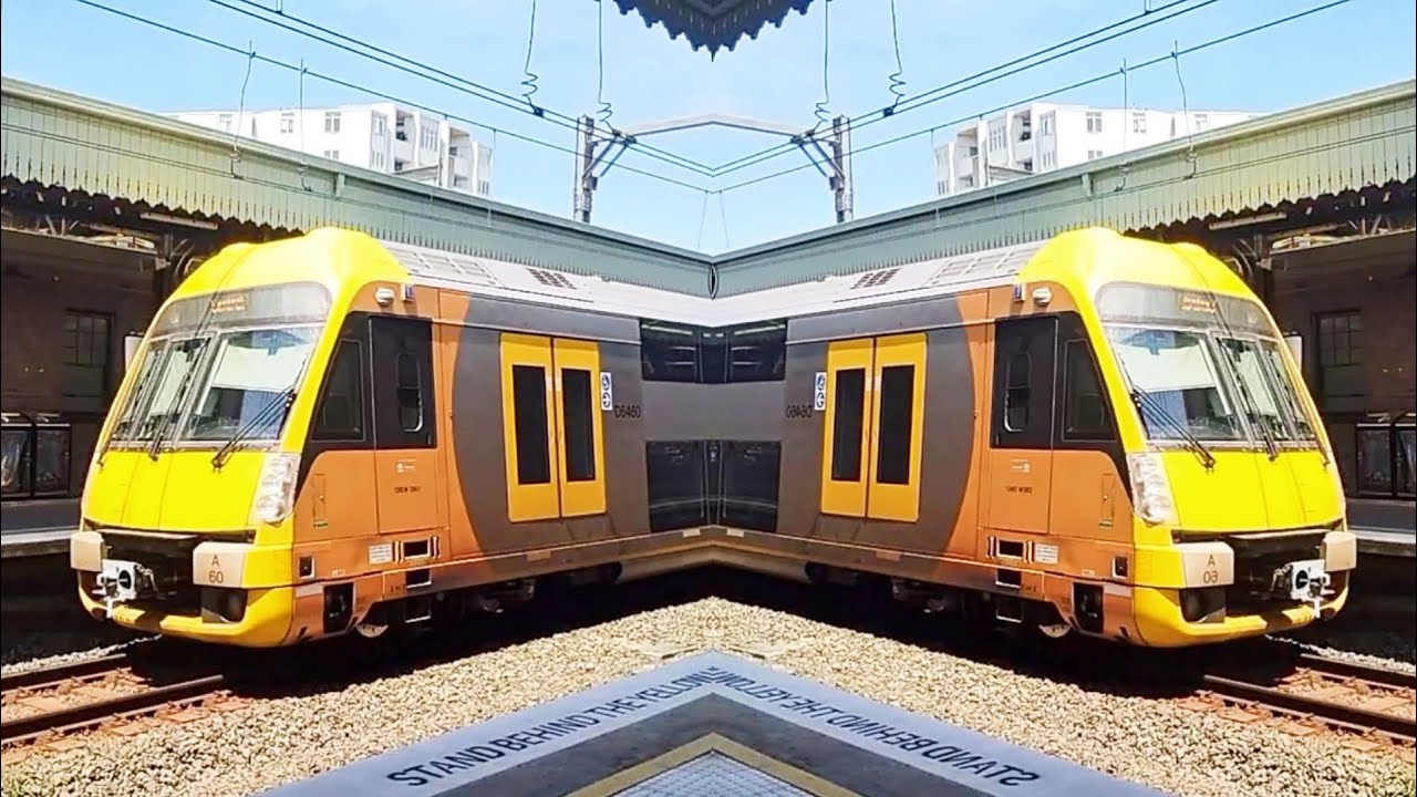 EMU train action from Sydney suburban railway network | NSW railway ...