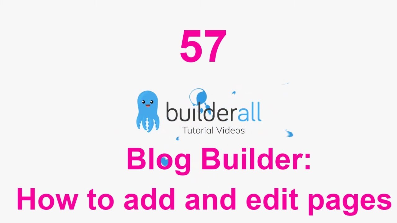Builderall Tutorial 57 - Blogs: How to add and edit pages | create ...
