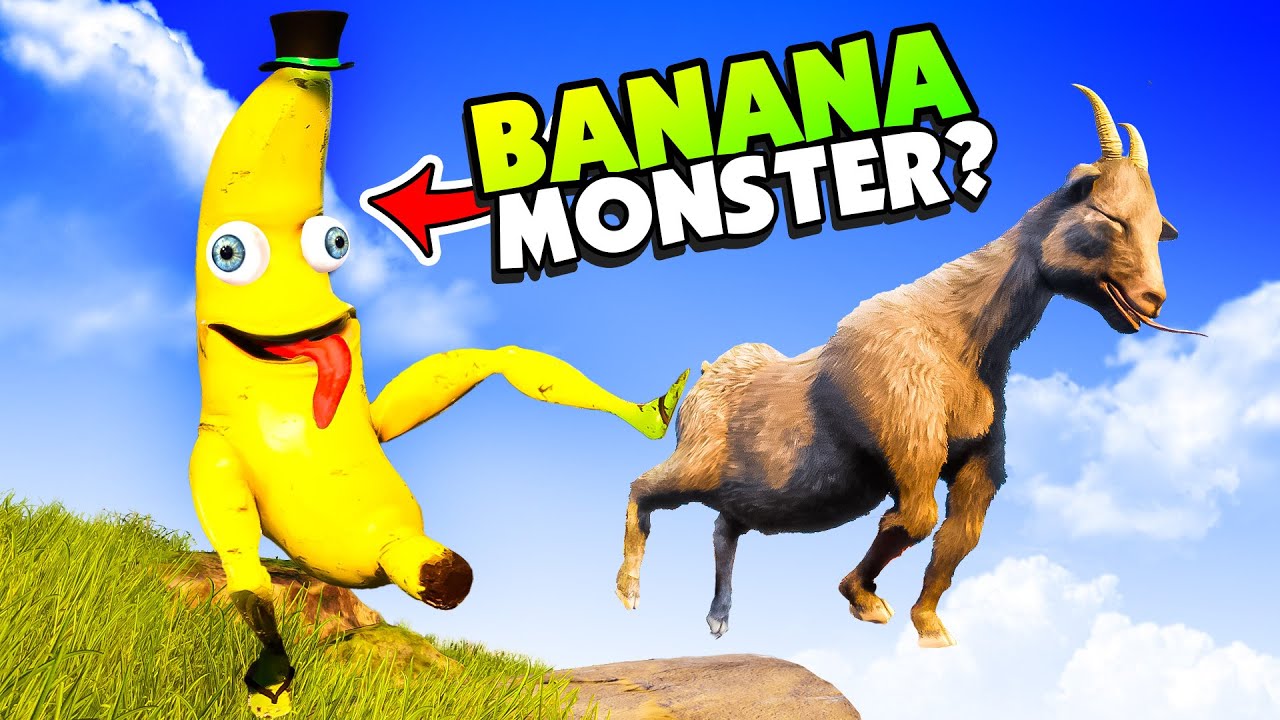 The SECRET BANANA Monster is Really a HUMAN! - Goat Simulator 3 - YouTube