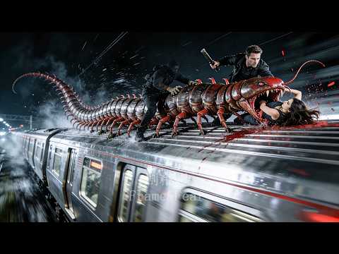 【Monster😈Movie】列车顶生死搏杀！巨型蜈蚣吞下女人，男人血战救回！#中国电影#悬疑 #movie #惊悚 #悬疑 #探险 #奇幻 #僵尸 #恐怖 #剧精彩