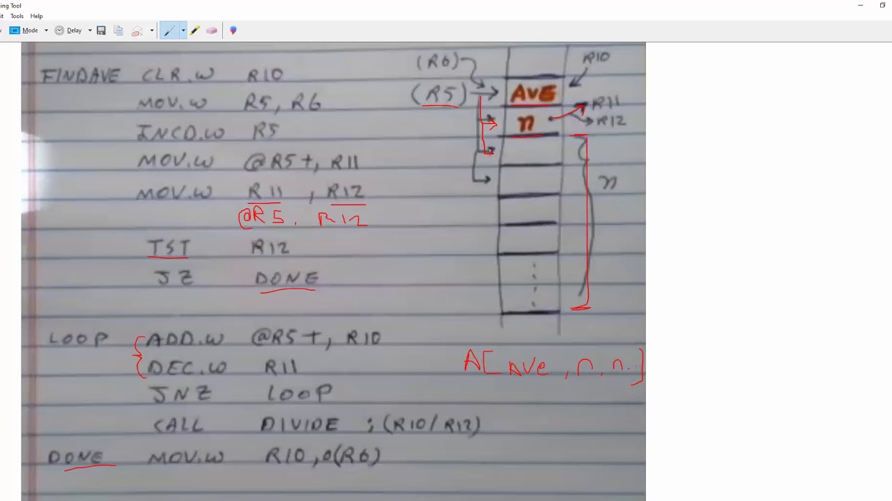 Find Average In Assembly Youtube