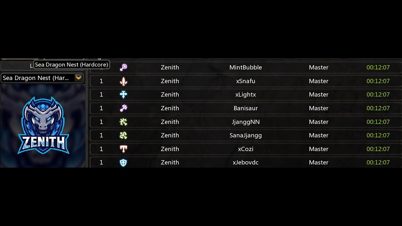 SDN Hardcore Speedrun 12:07 | Guild: Zenith | - YouTube