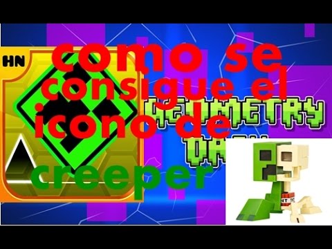 Como obtener el icón de creeper en geometry dash! - YouTube
