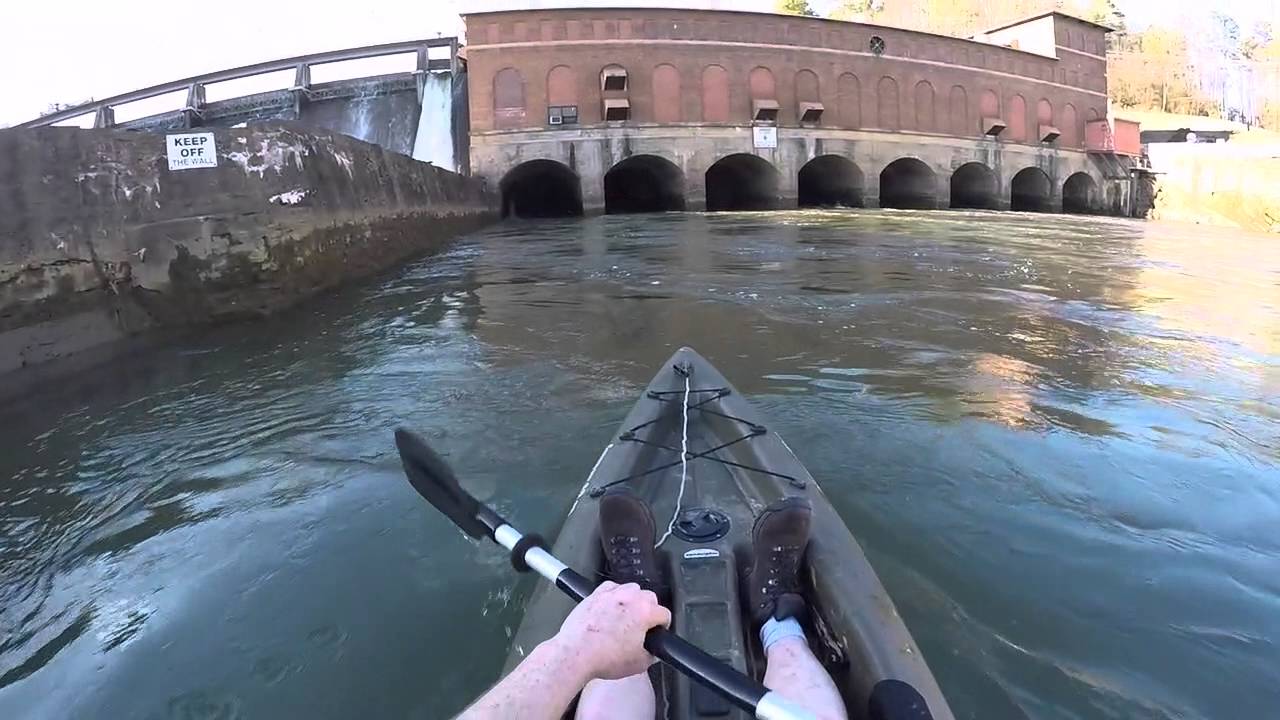 Gopro 4K Morgan Falls Dam Tom And Bottom In Kayak - YouTube