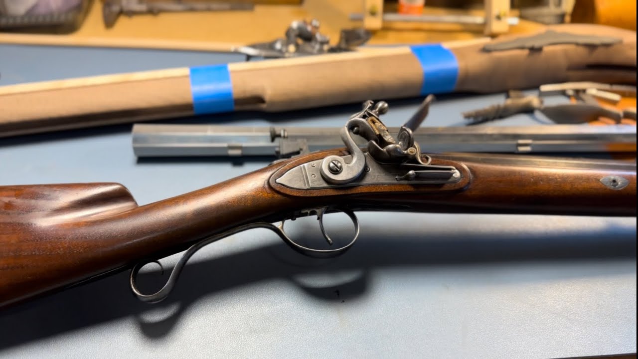Flintlock Build Series - Draw file barrel and more - YouTube